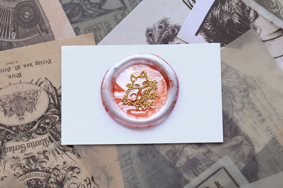 Fox Wax Seal Stamp Kit Lying Fox Wax Seal Stamp Animal Seal | Etsy