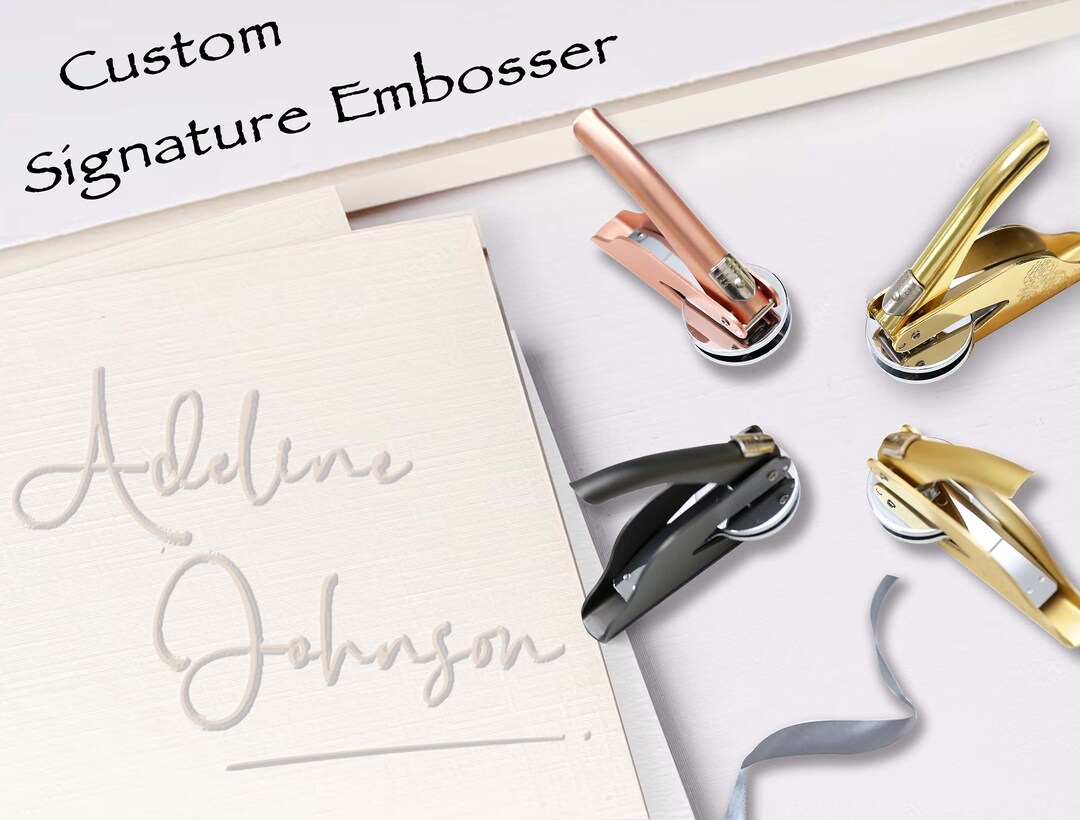Signature Stamp/signature Embosser, Custom Envelope Embosser ...