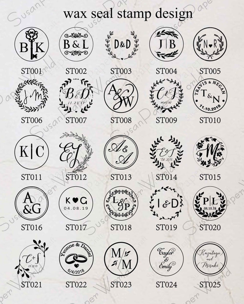 Personalised Wax Seal Stamp custom Your Own Design Wax Seal - Etsy
