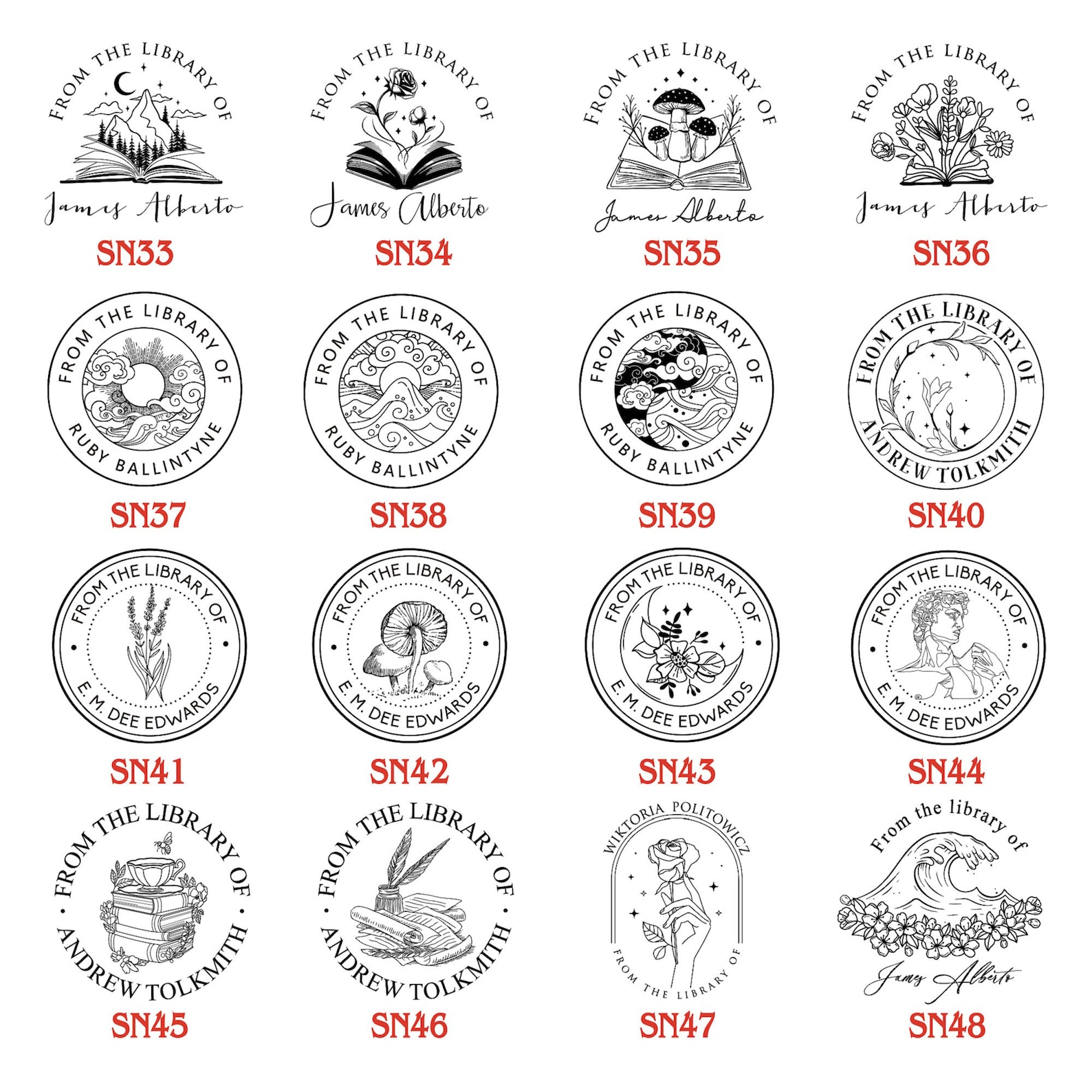 Custom Snake Book Embosser Personalized Library Embosser | Etsy