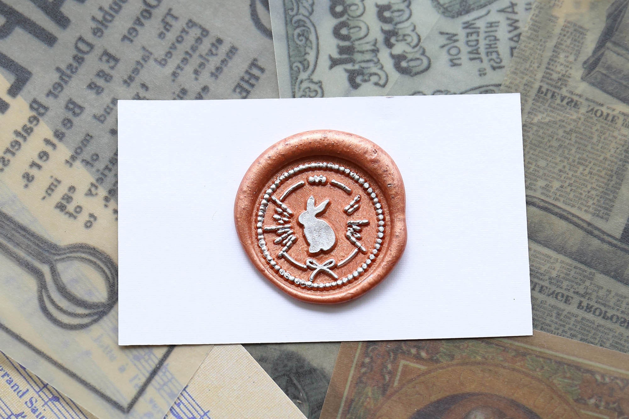 Rabbit Wax Seal Stamp Kit, Mr. Rabbit Wax Seal Stamp Gift, Animal Wax ...
