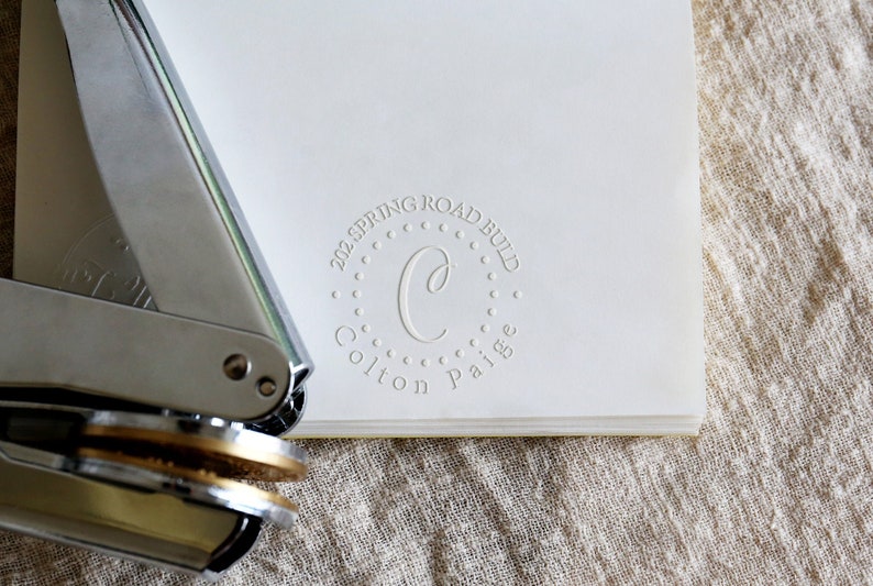 Custom Returned Address Embosser Stamp Address Paper - Etsy