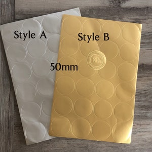 Embosser Stickers, 50mm-60mm Round Embosser Stickers, Envelop Seal ...