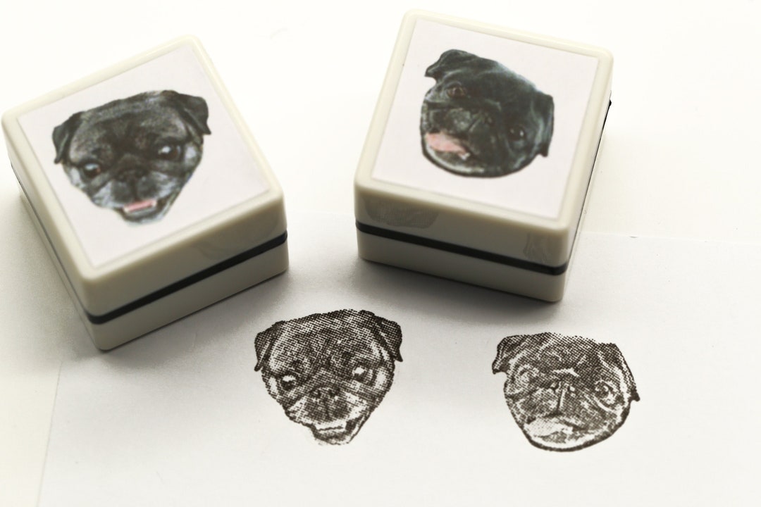 Personalized Pet Self Inking Stamp Kit ,pet Portrait Custom Pre-inked ...