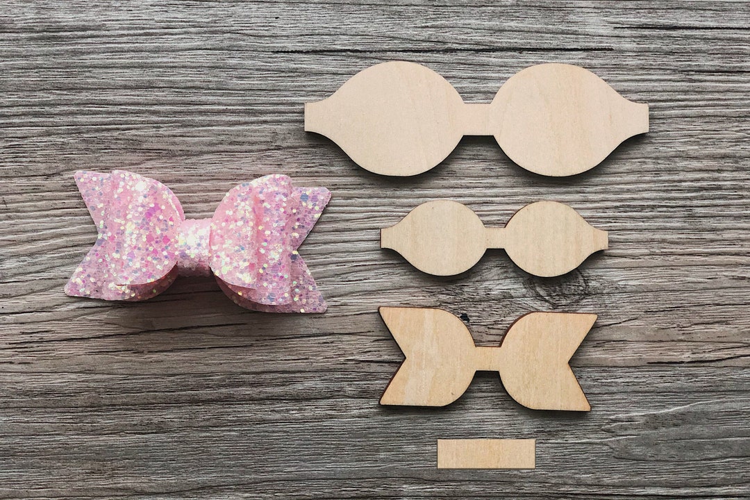 Bow Template Wooden Cut Outs, Hair Bow Template, Tools for Bow Making ...