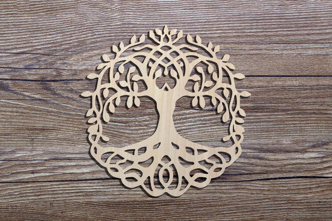 Tree of Life Wood Coaster, Tree Shape for Scrapbooking, DIY Crafting ...