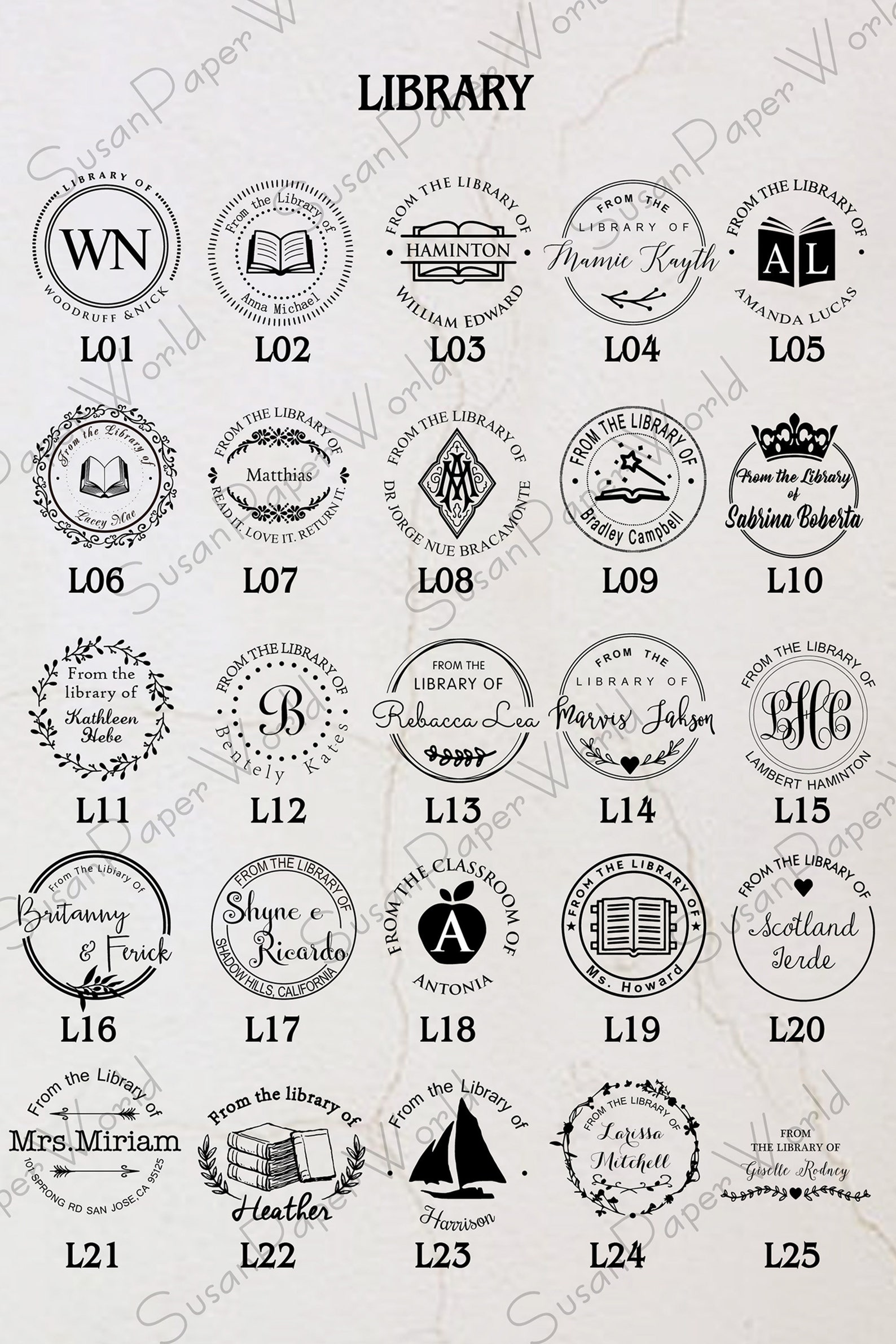 Custom Book Embosser, Personalized Embosser Stamp,book Embosser,scrap ...