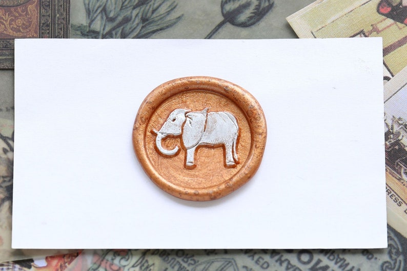 Elephant Wax Seal Stamp Kit Elephant Seal Stamp Animal Wax - Etsy