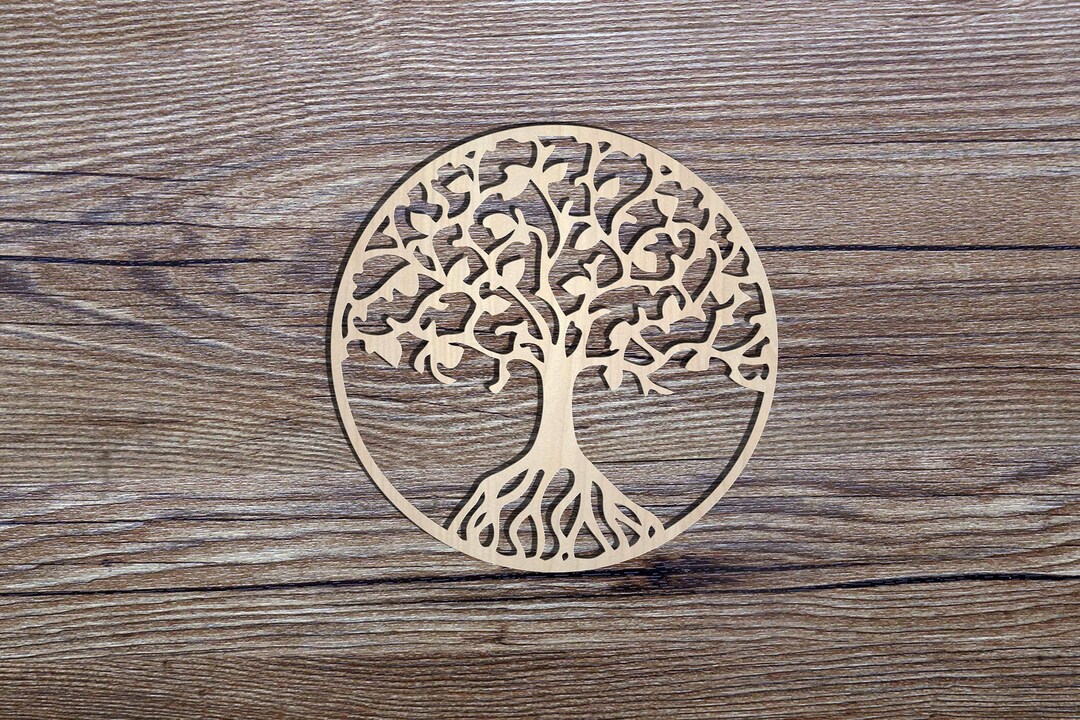 Tree of Life Wood Coaster, Tree Shape for Scrapbooking, DIY Crafting ...