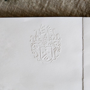 Custom Family Crest Embosser,coat of Arms, Unique Seal Embosser ...