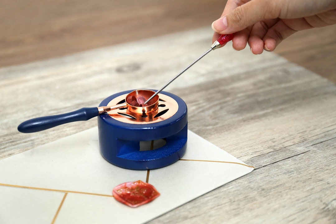 Blue Sealing Wax Tools,wax Sealing Stove ,wax Sealing Wooden Melting ...
