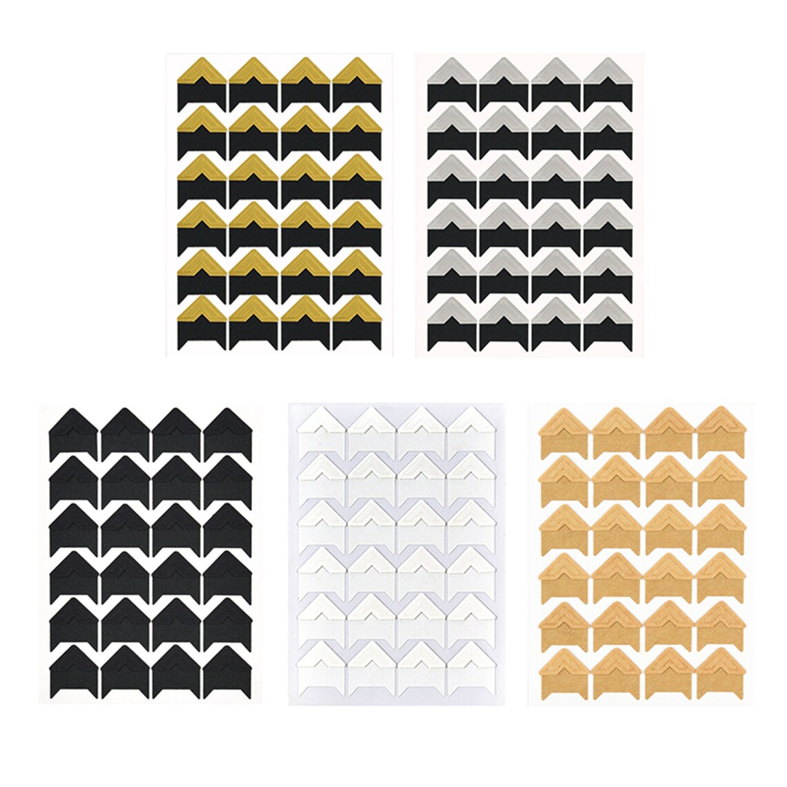 Corner Stickers for Photo Album 5 Colors Corner Stickers - Etsy