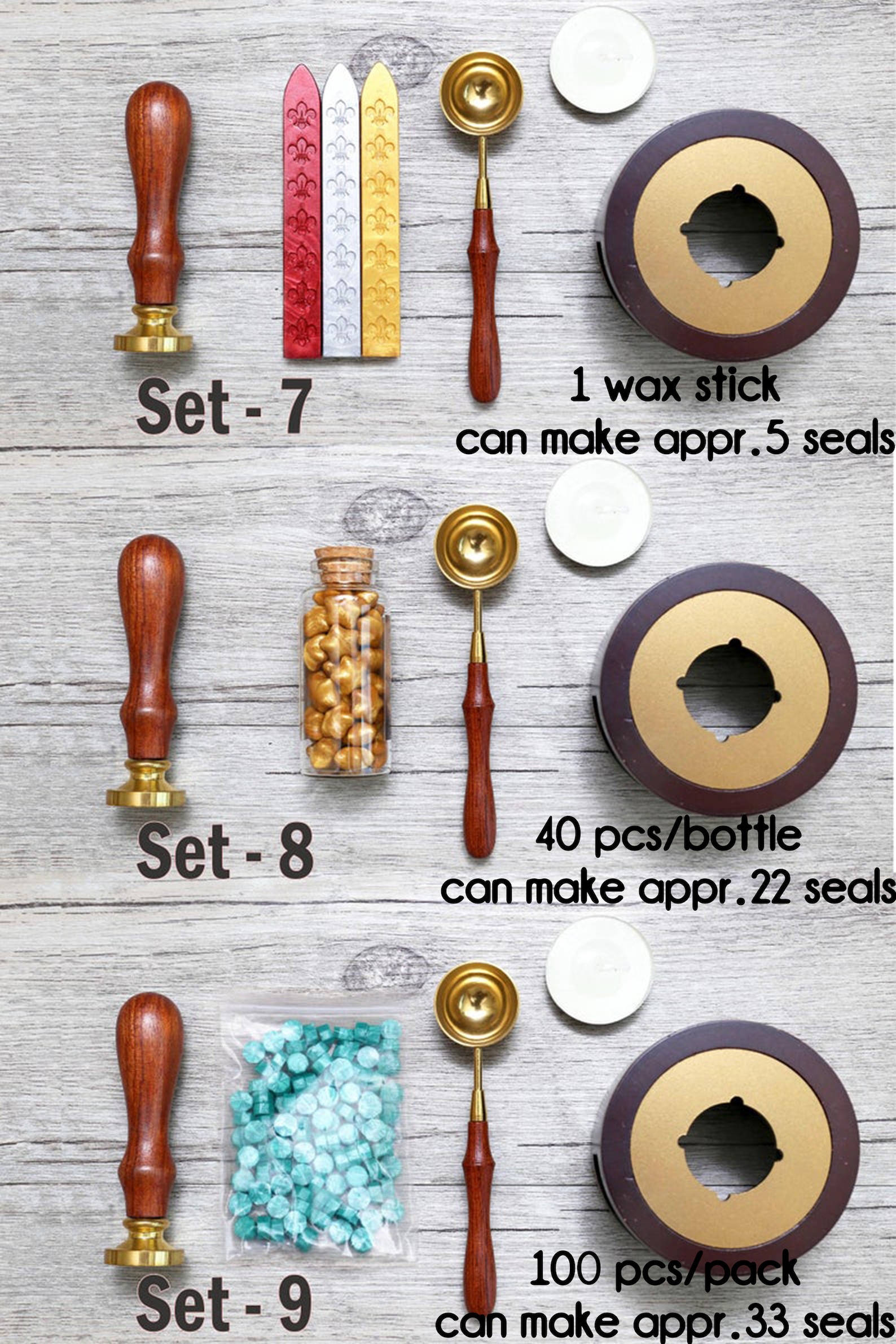 Custom Wax Seal Stamp With Initials personalized Wedding Wax - Etsy