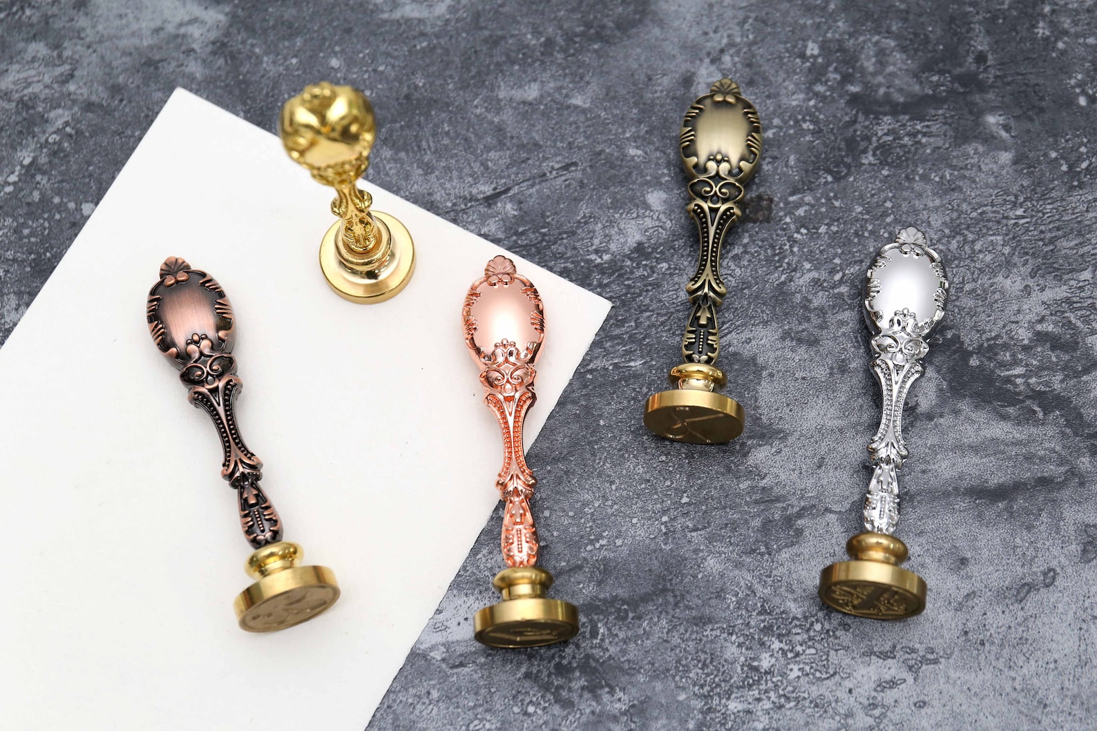 Metal Stamp Handle,metal Seal Stamp Handle, Gold Handle Silver Handle ...