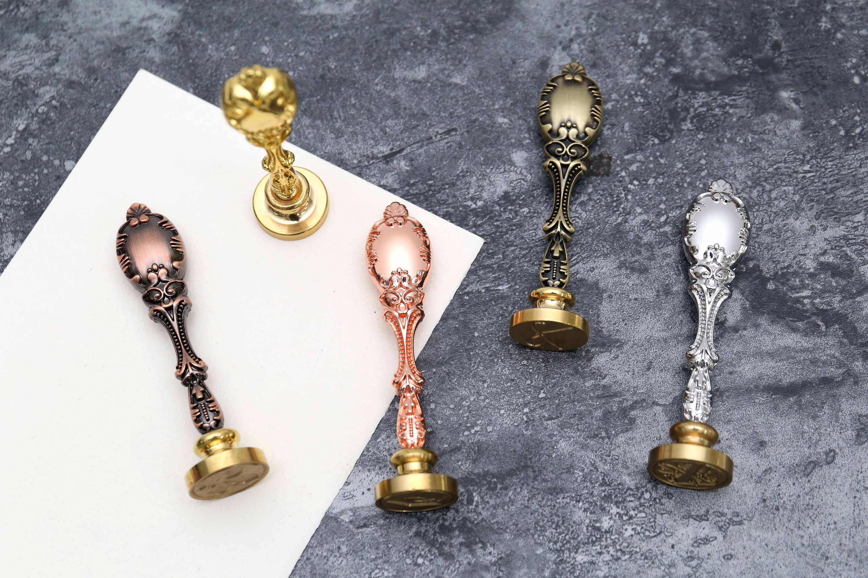 Metal Stamp Handle,metal Seal Stamp Handle, Gold Handle Silver Handle ...