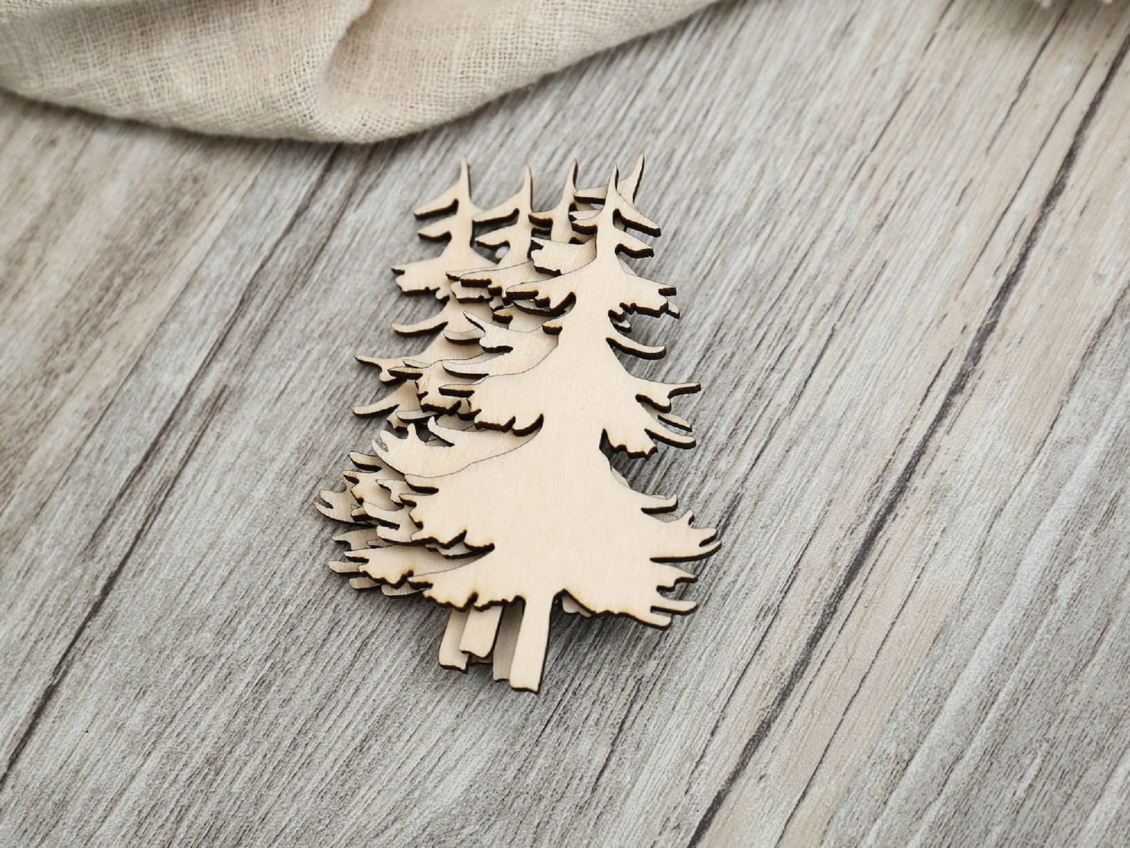 Wooden Pine Tree Cut Outs Plan Shape for Scrapbooking DIY | Etsy