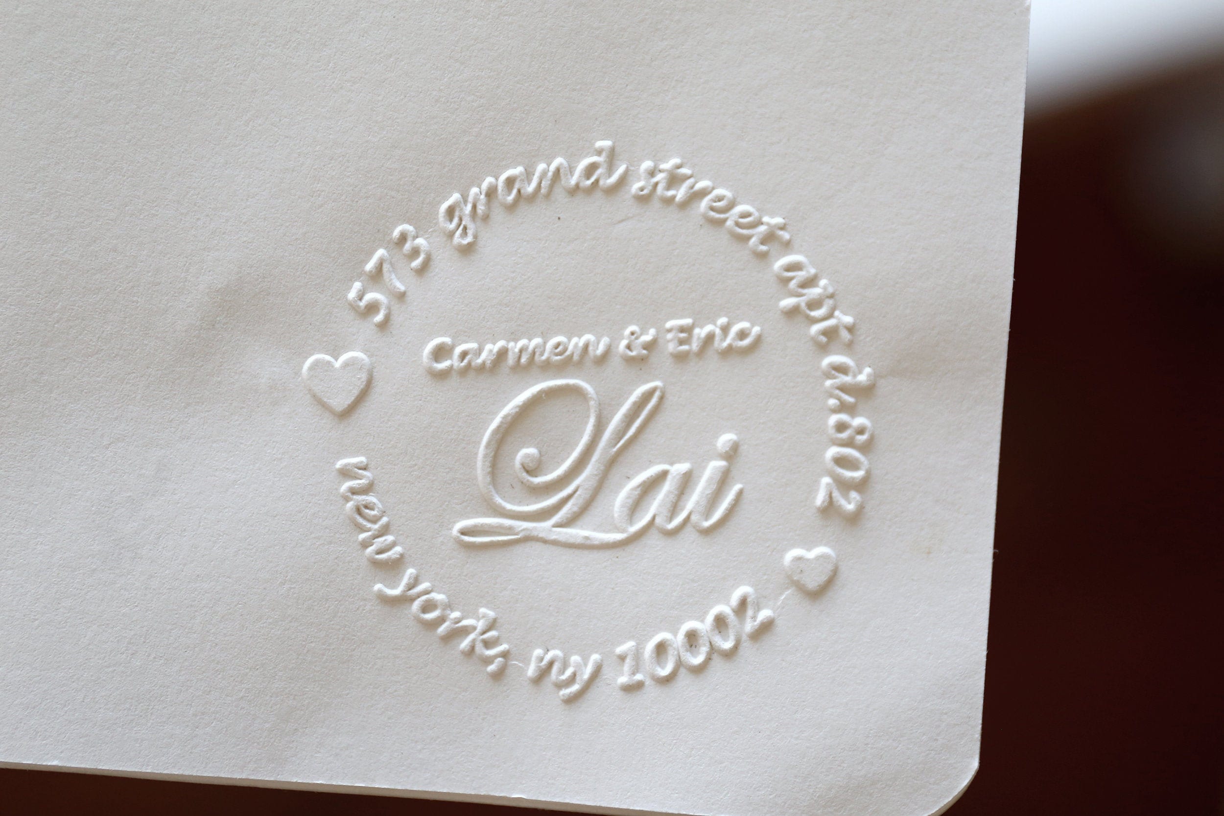 Personalized Returned Address embosser Custom Address | Etsy