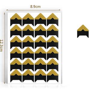 Corner Stickers for Photo Album, 5 Colors Corner Stickers, Photo Frame ...