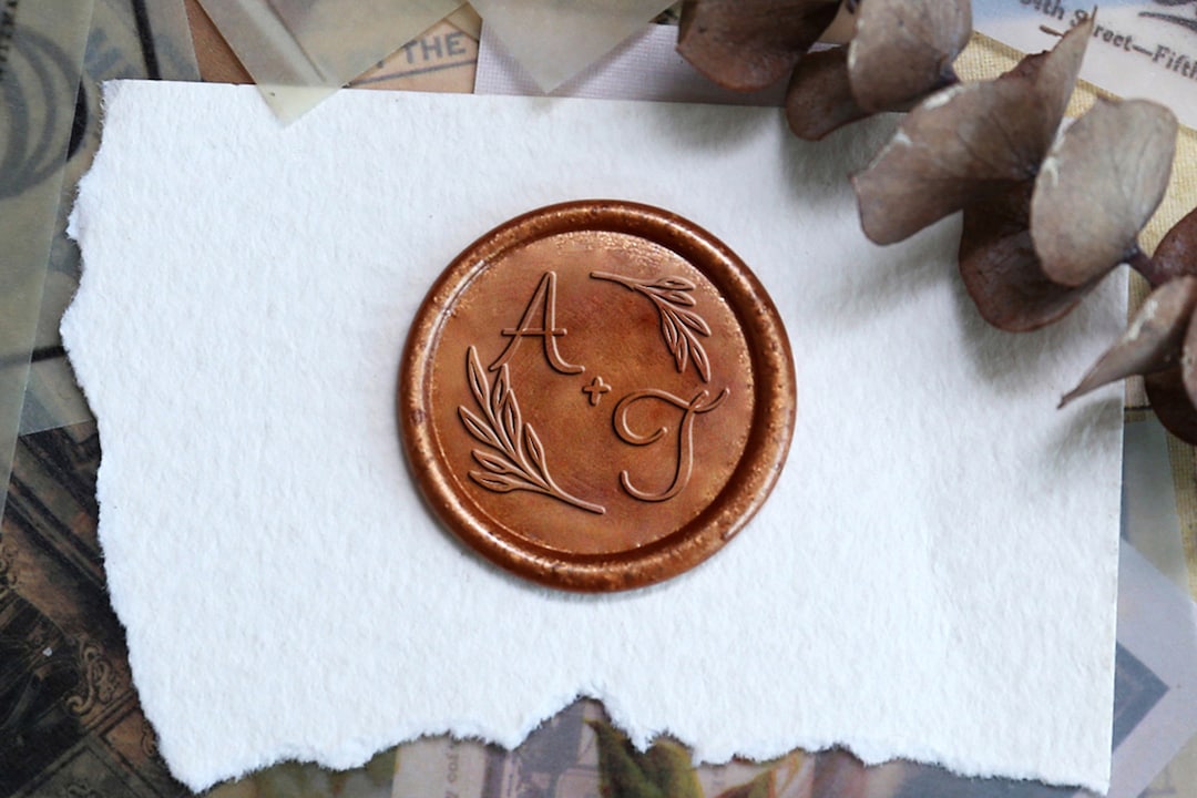 Personalized Two Initials Wax Sealing Stamp,wedding Wax Seal Stamp ...