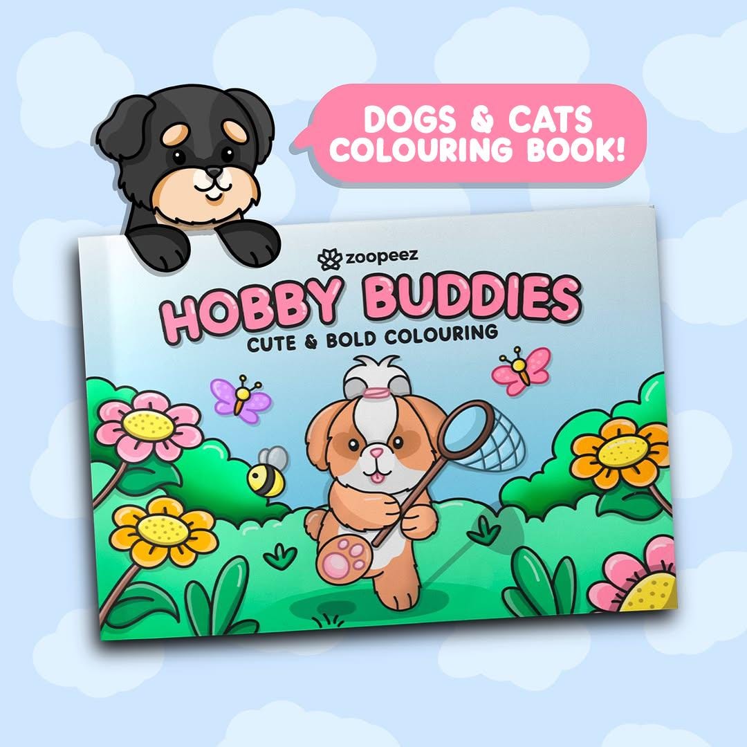 Hobby Buddies Colouring Book | Coloring Book | Cute Dog and Cat ...