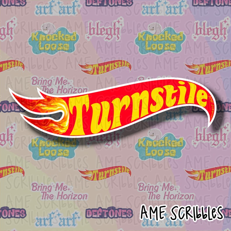 Cute Metal Band Stickers Music Gift for Rock Fans - Etsy