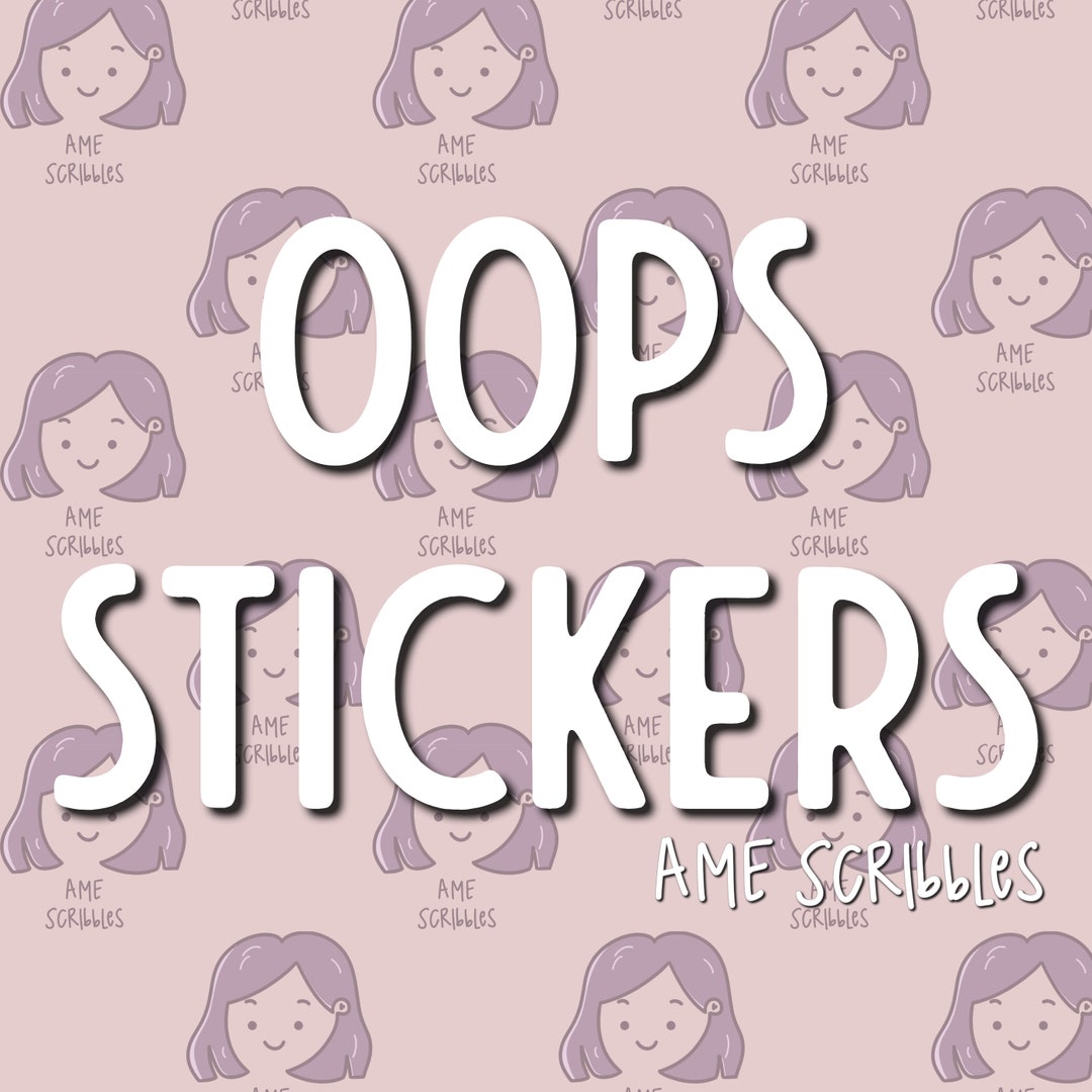 MYSTERY OOPS STICKERS | Cute Metal Band Stickers | Music Gift for Rock ...