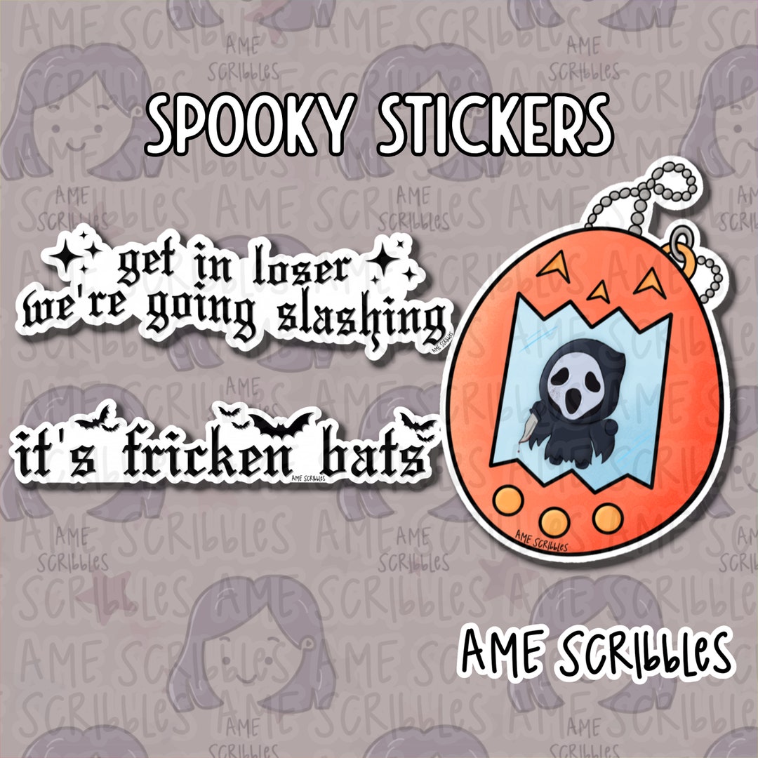 Slasher & Fricken Bats, Spookygotchi Stickers | Cute Spooky Sticker ...