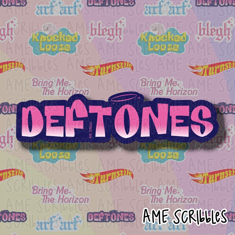 Cute Metal Band Stickers Music Gift for Rock Fans - Etsy