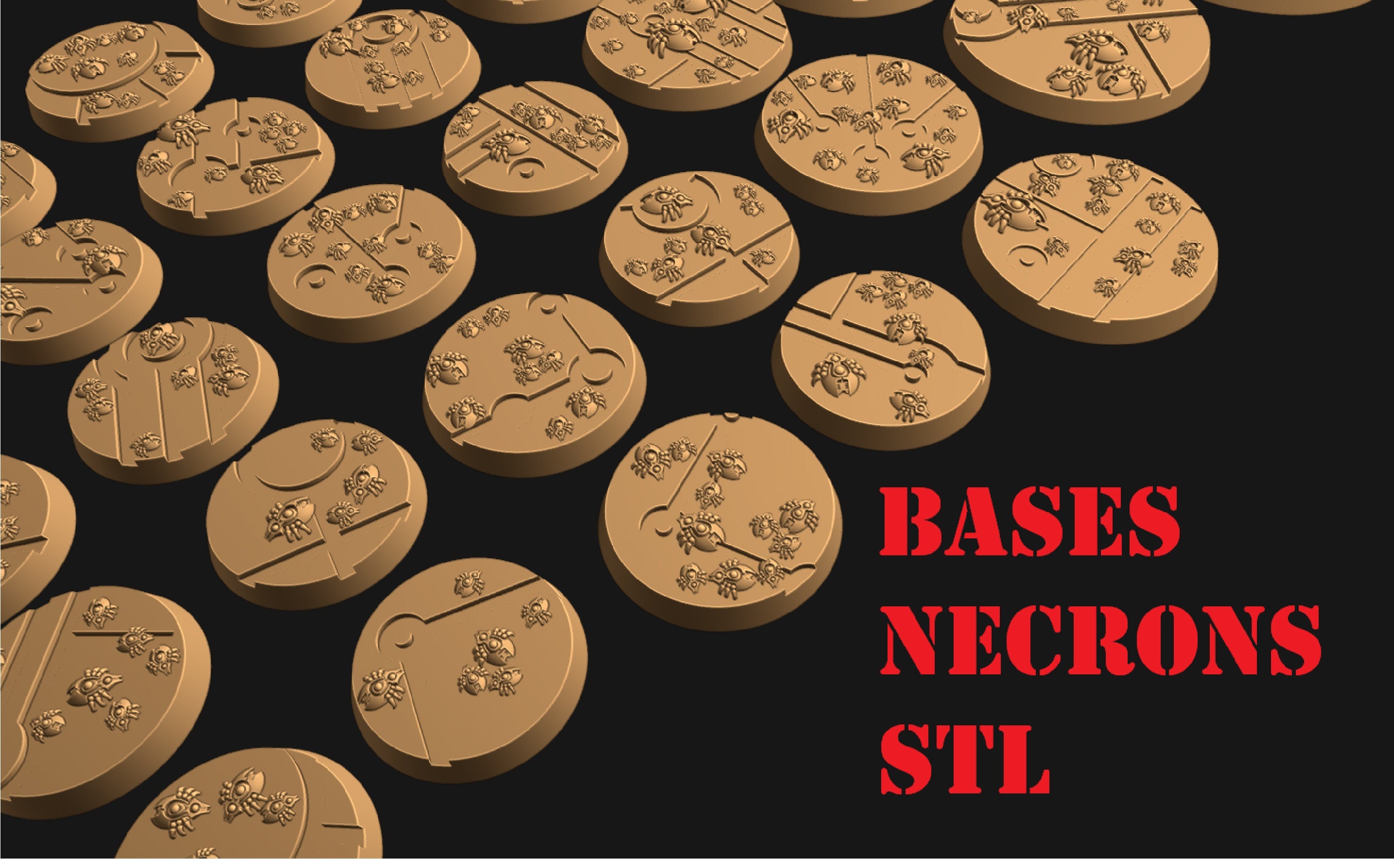 Custom Necron 3D STL Bases Files - Etsy
