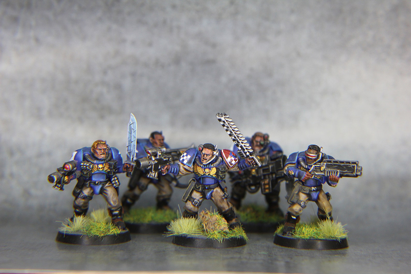 Warhammer 40k 5x Space Marines Scouts Painted - Etsy Canada