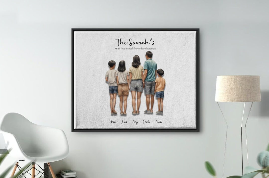 Fully Custom Family Portrait, Design Based on Your Photo's and Your ...