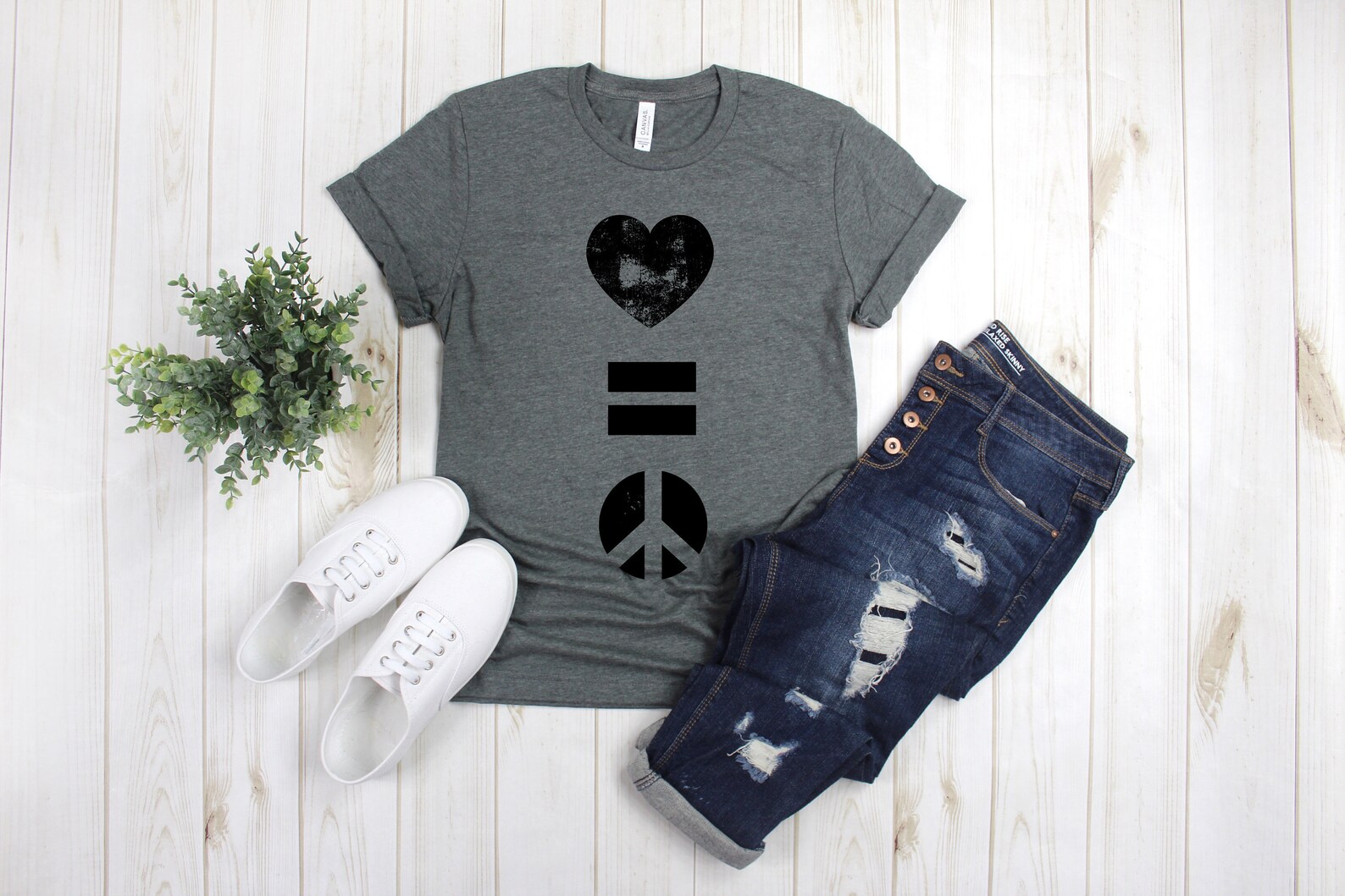 Peace Love Shirt Love Equals Peace Love and Peace Love and Peace Shirt ...
