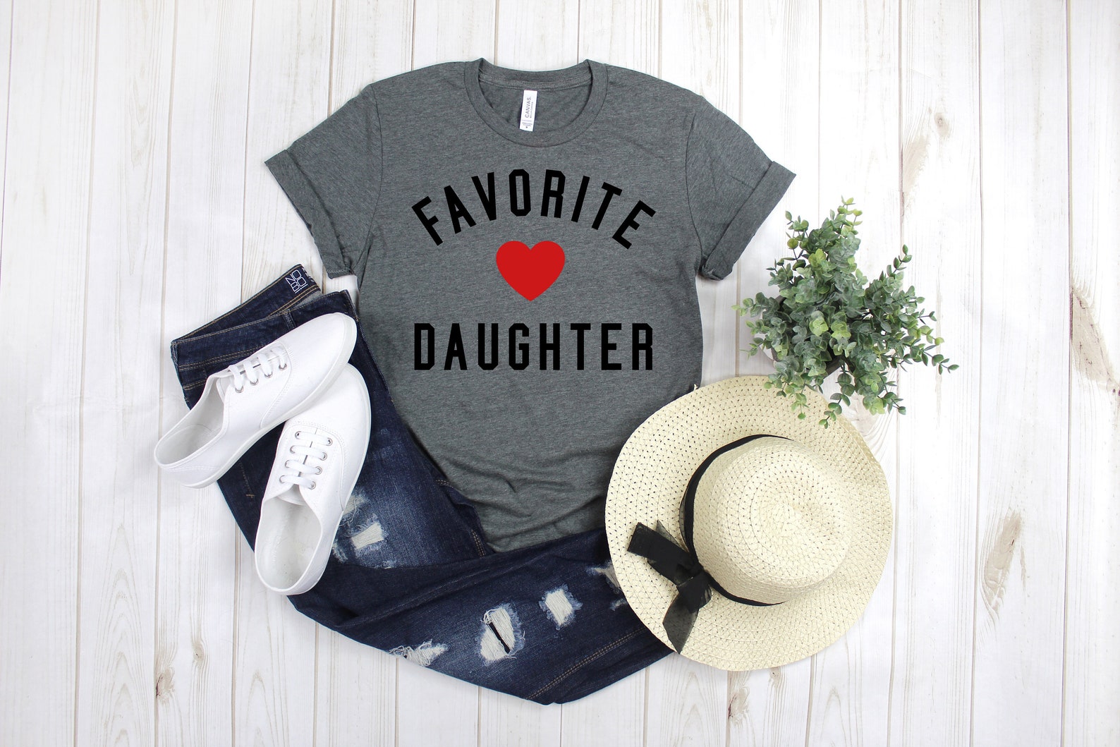 Family Shirt Favorite Daughter Daughter Tshirt Daughter | Etsy