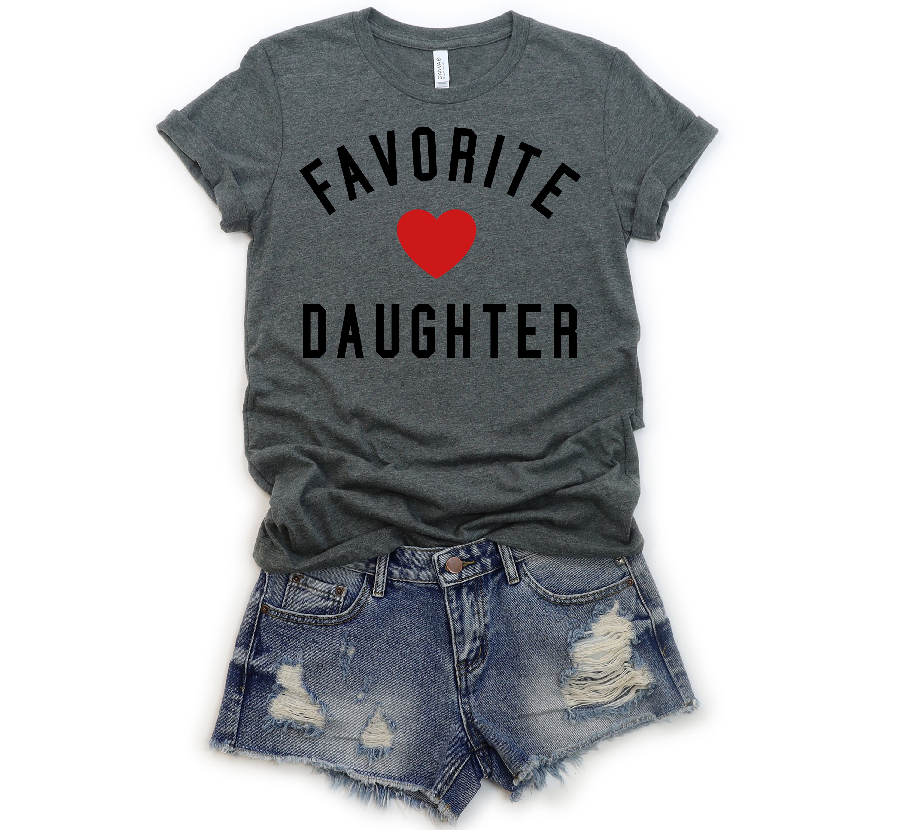 Family Shirt Favorite Daughter Daughter Tshirt Daughter | Etsy