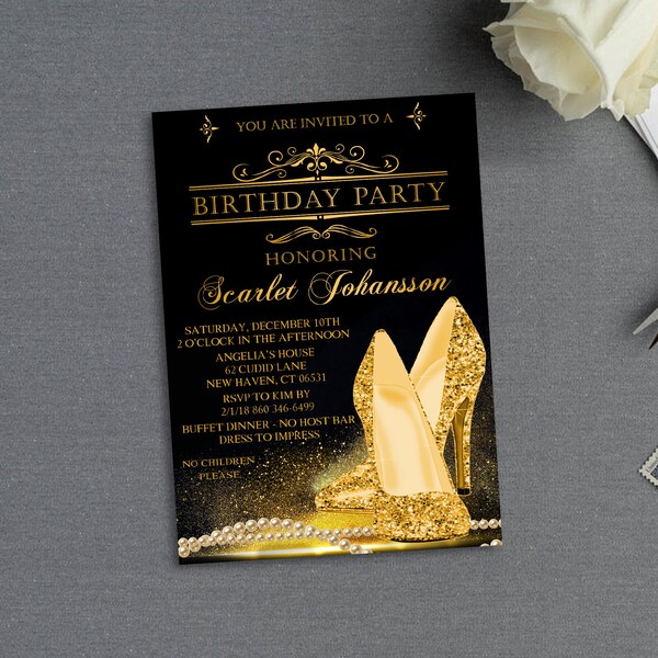 Shoe Invitations - Etsy