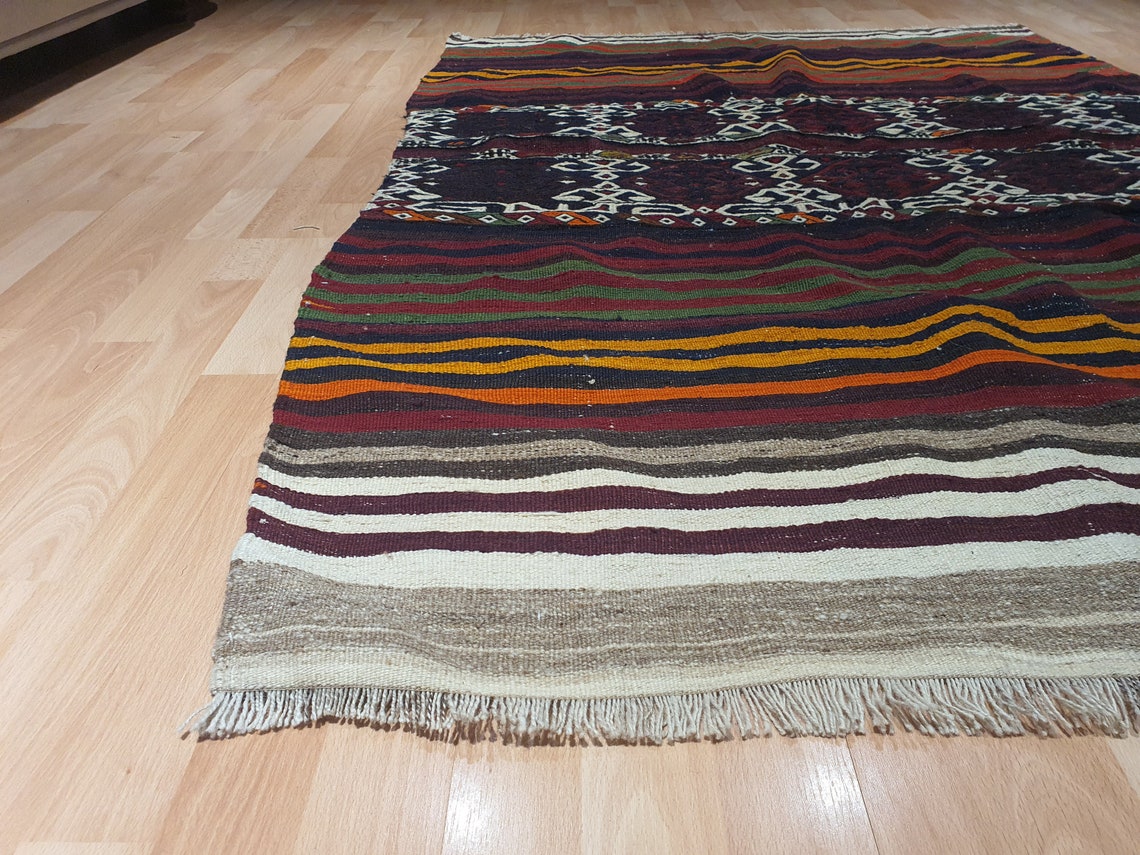 Ethnic Rug Small Wool Rug Office Rug Eclectic Rug Design - Etsy