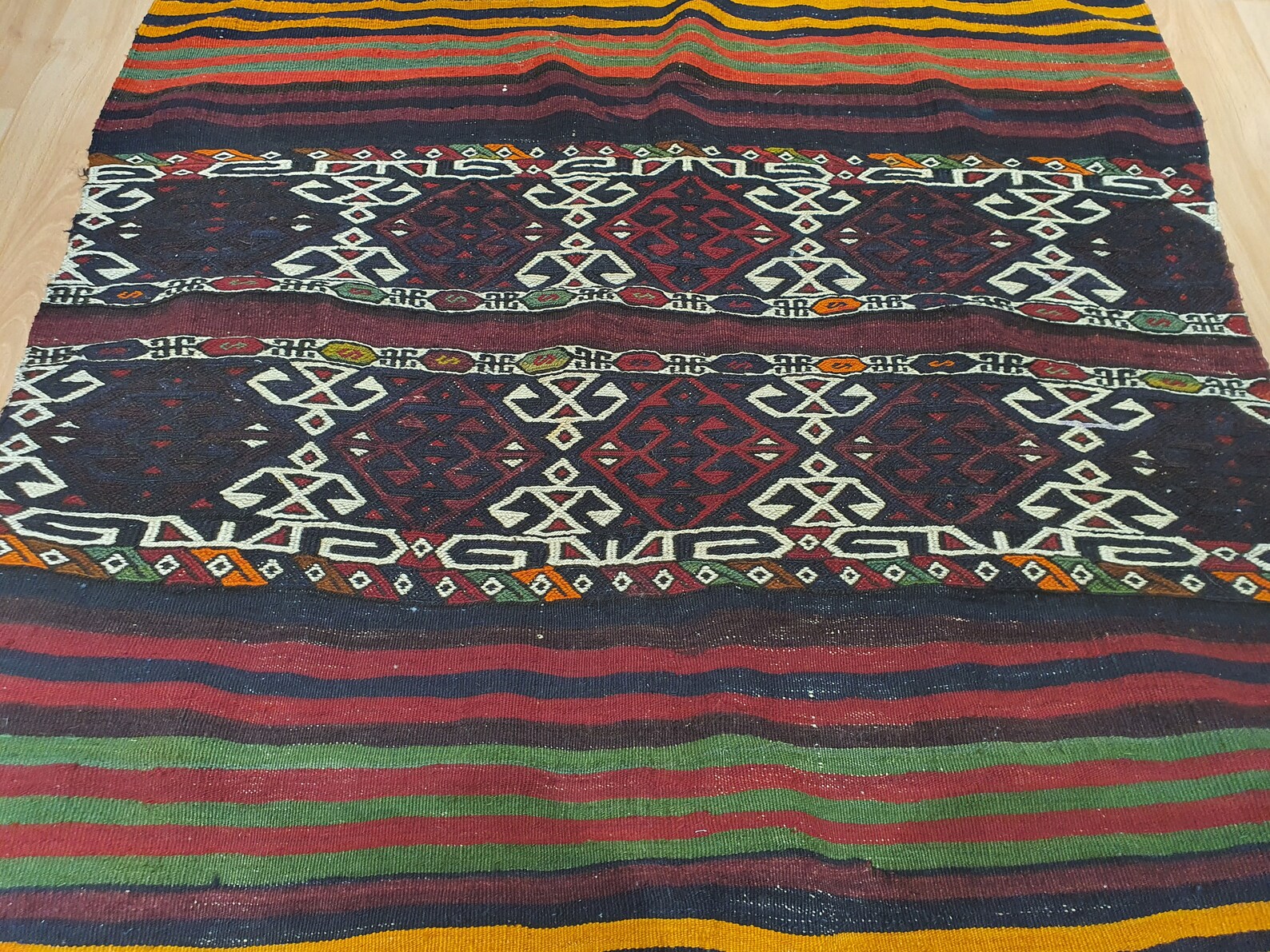 Ethnic Rug Small Wool Rug Office Rug Eclectic Rug Design - Etsy