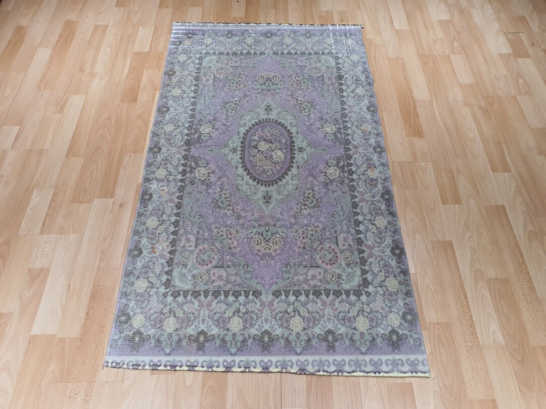 Small Purple Rug,entrway Rugs,authentic Rug, Oriental Rug, Ethnic Rug ...