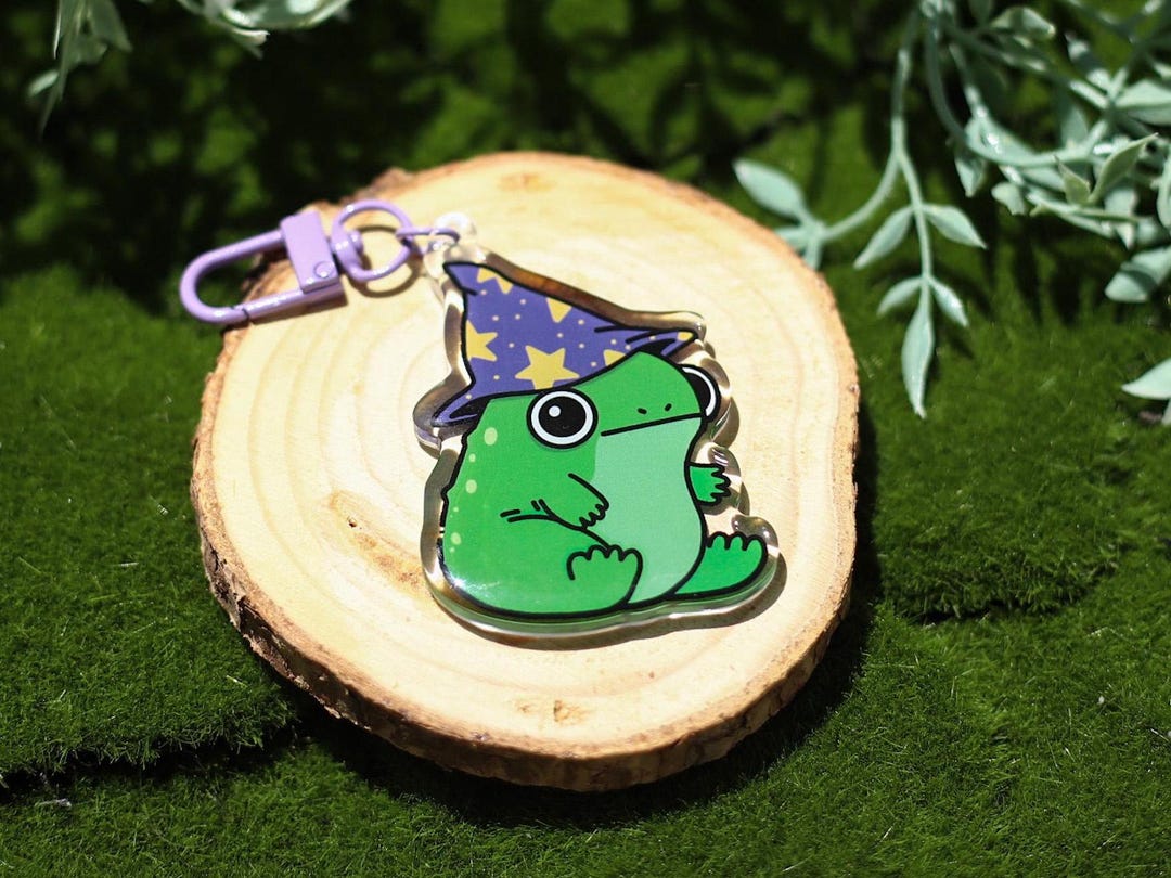Frog Wizard Keychain | Cute Keychain | Frog Lover Gifts - Etsy