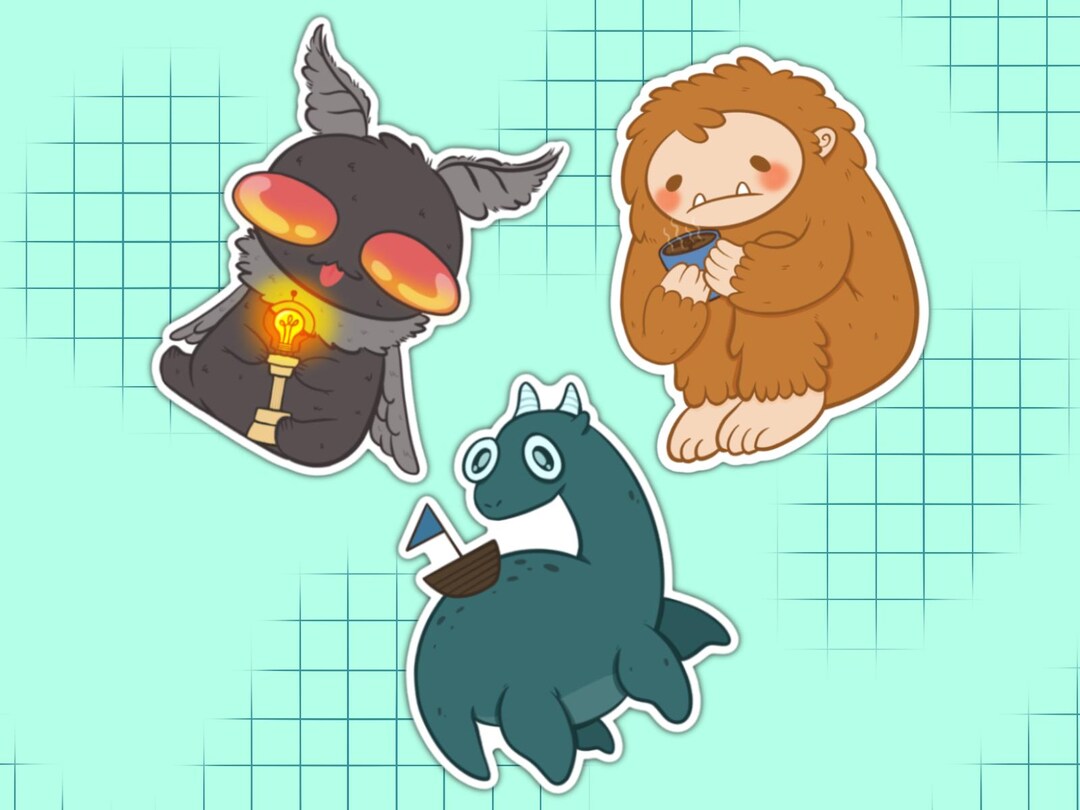 Cryptid Crew Stickers - Etsy