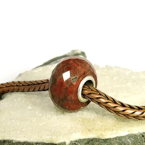 Natural Bird Eye Gemstone 14x8mm Faceted Big Hole European - Etsy