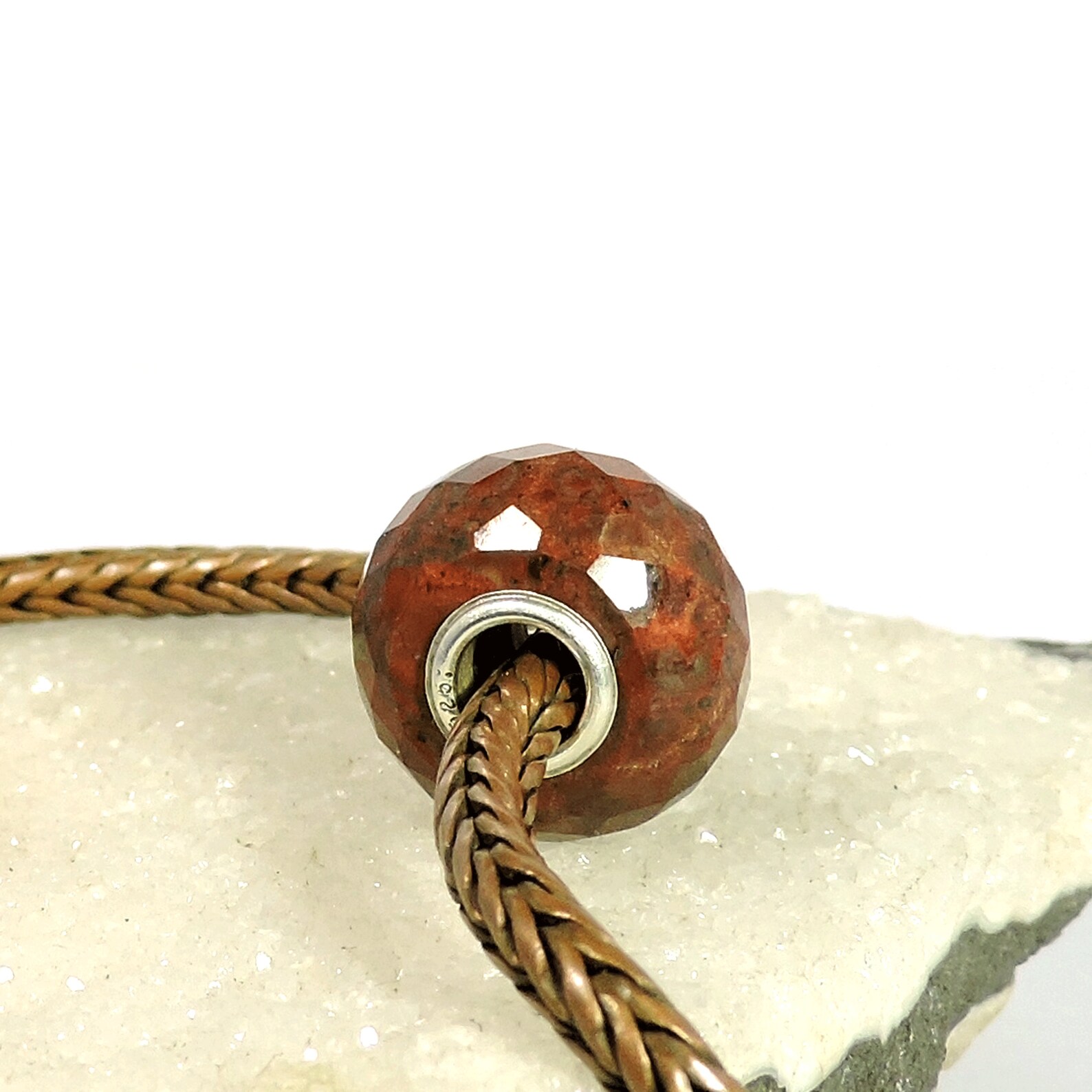 Natural Bird Eye Gemstone 14x8mm Faceted Big Hole European - Etsy