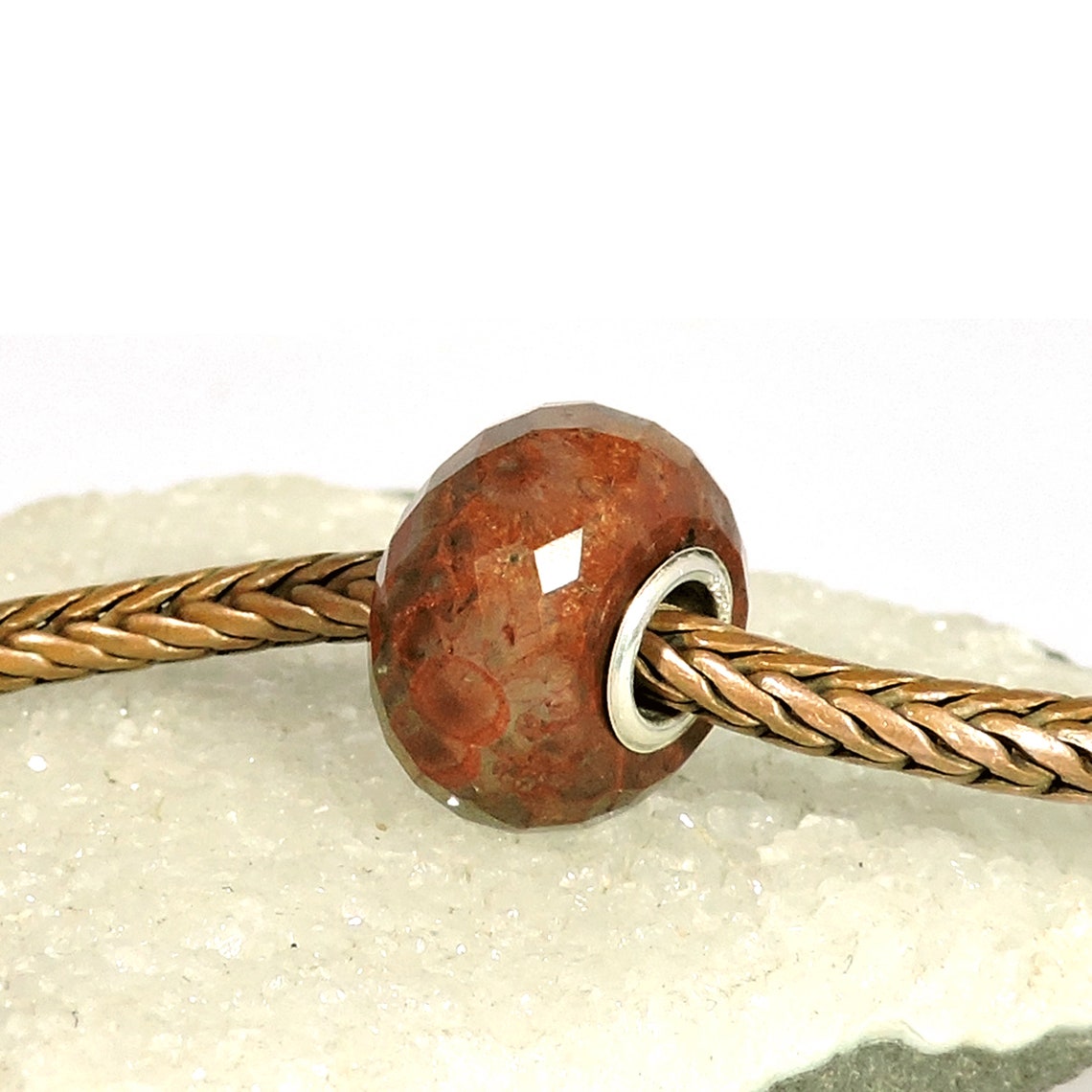 Natural Bird Eye Gemstone 14x8mm Faceted Big Hole European - Etsy