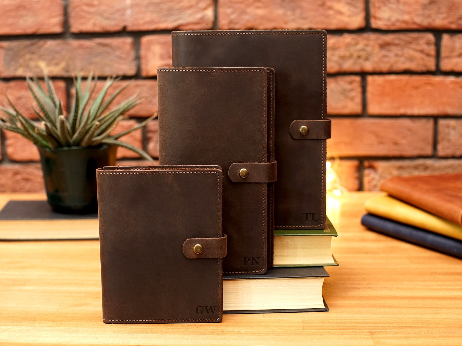 Personalized Leather Notebook Leather Journal With Embossed - Etsy