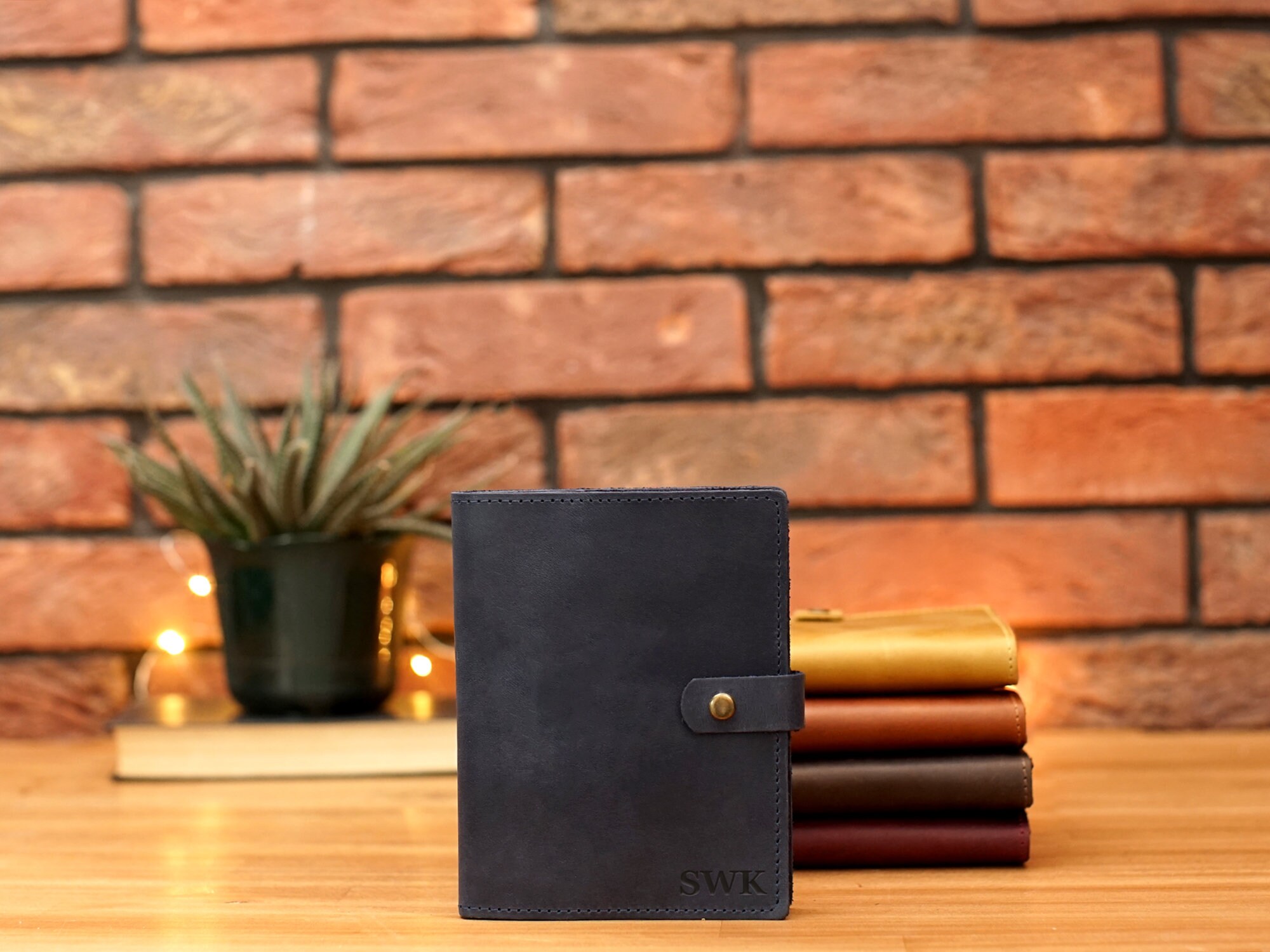 Personalized Leather Notebook Cover Refillable Journal Cover | Etsy