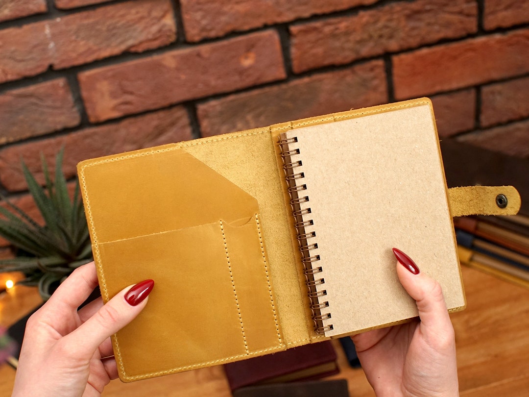 Personalized Leather Notebook, Leather Journal With Embossed Initials ...