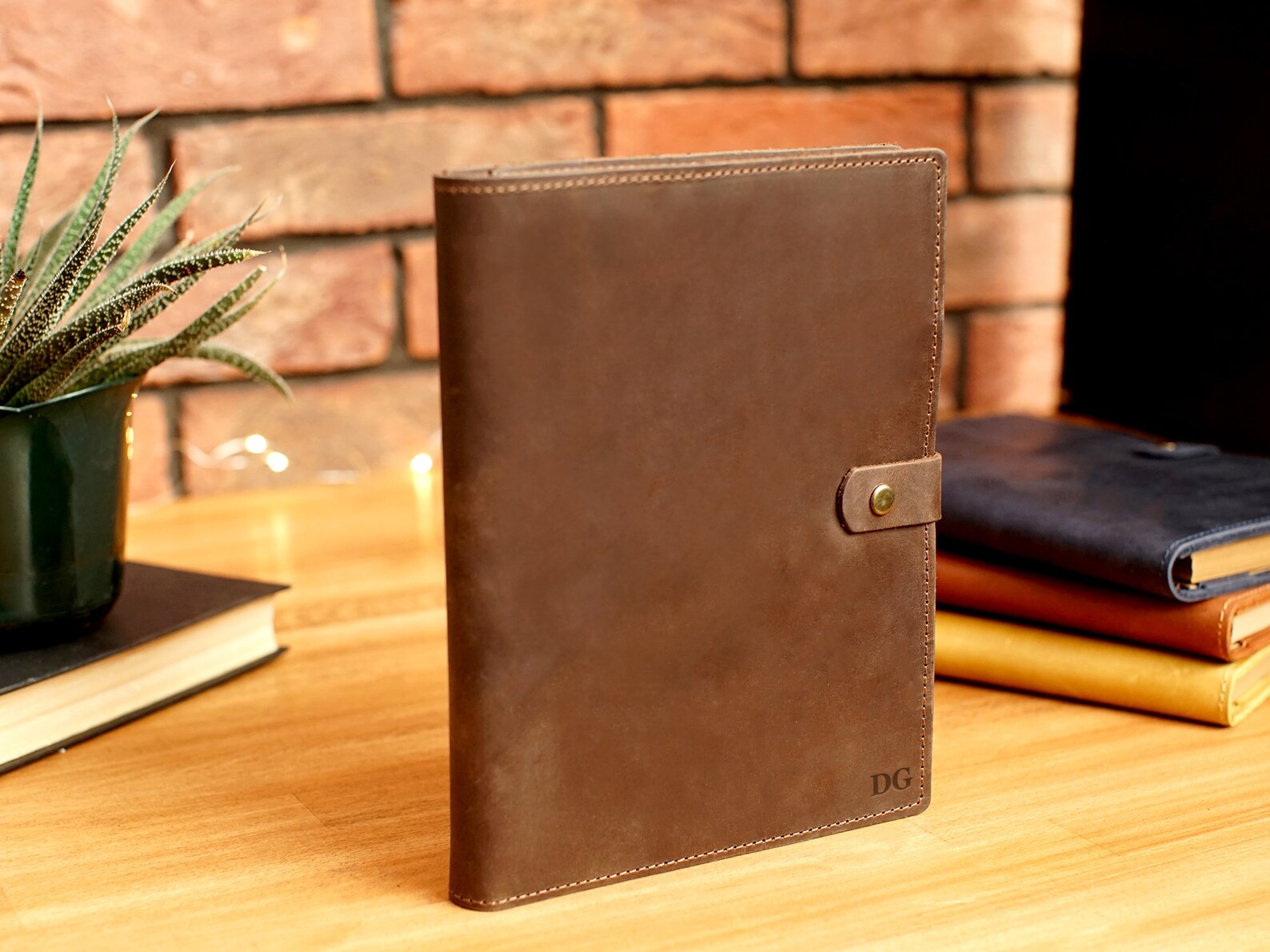 Personalized Leather Notebook Cover Refillable Journal Cover - Etsy