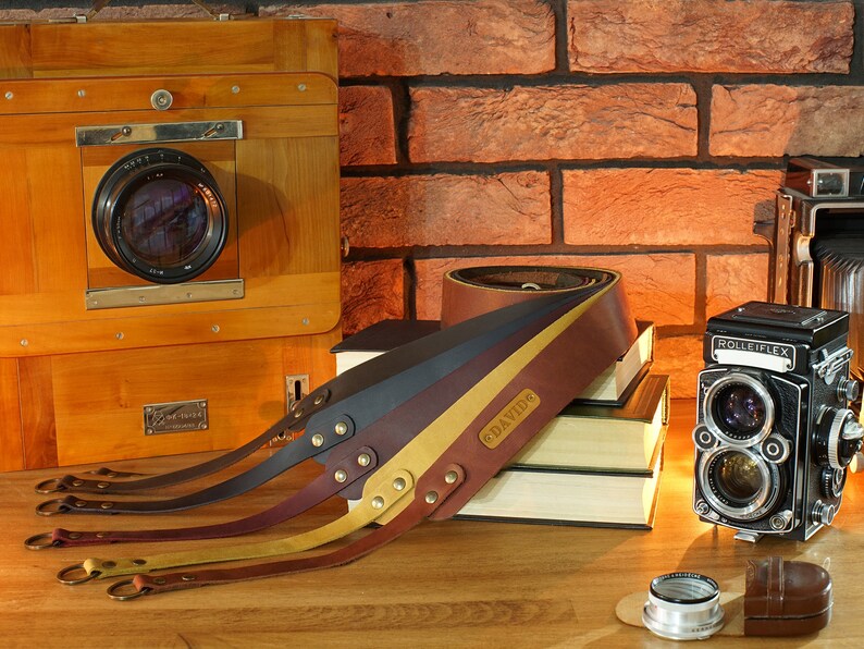 Leather Camera Strap Personalized Camera Strap DSLR / SLR | Etsy