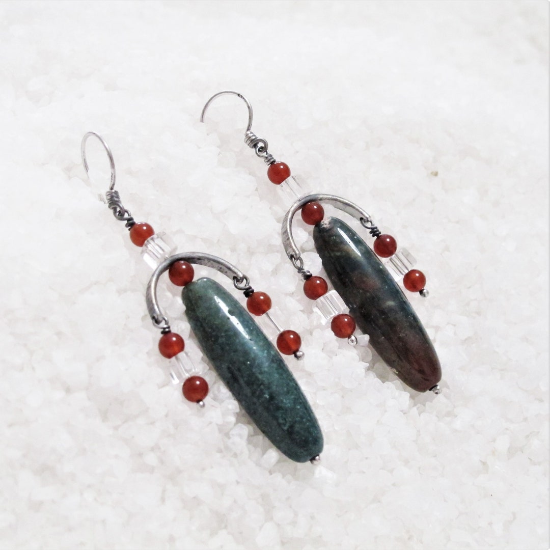 Boho Frida Kahlo Rustic Chandelier Earrings Waterfall - Etsy