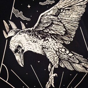 Raven Gothic UNISEX T-shirt Crowcore Ravencore Sun Moon Tarot Card ...